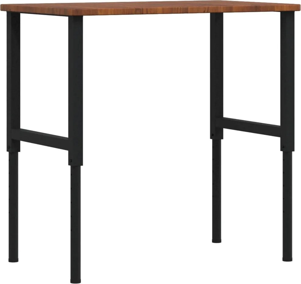 Pracovní stůl tmavě hnědý 100x60x(71,5–98) cm dub obdélníkový 3309681
