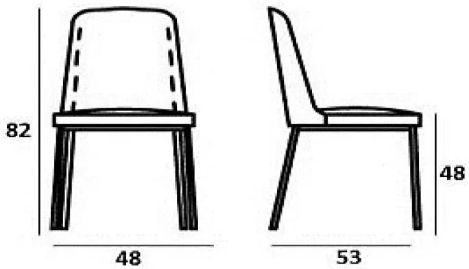 TORRE - Židle DA VINCI s kovovou podnoží