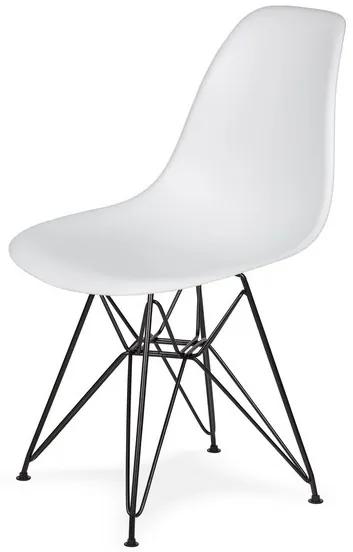 Židle 130-DPP bílá #01 abs + nohy kovové černá