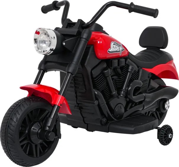 Elektrická motorka STAR červená