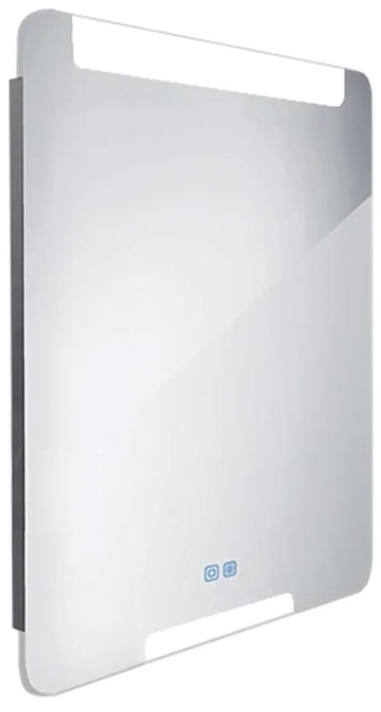 Nimco - Zrcadlo s LED osvětlením, 60x80 cm, dotykový senzor, hliník ZP 22002VX