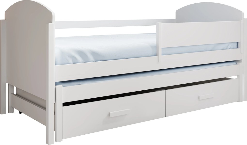 ADRK Furniture Dvoulůžková dětská postel Olen 200x90 s matrací CH-OLE-W-200-M