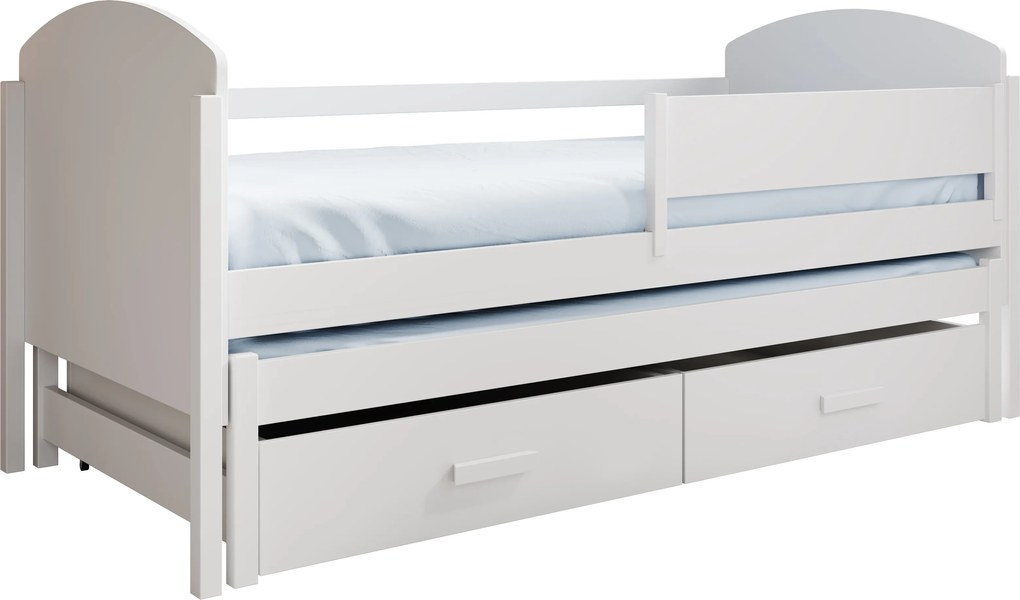 ADRK Furniture Dvoulůžková dětská postel Olen 200x90 s matrací