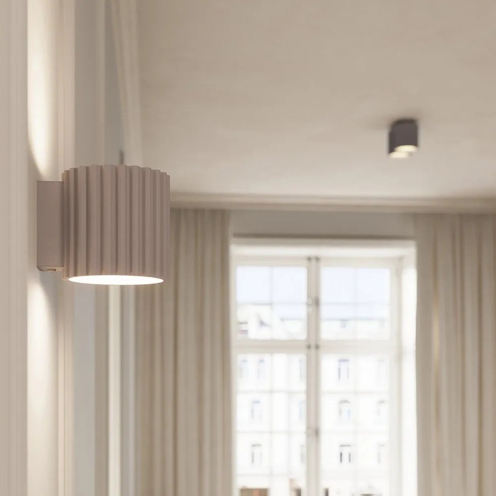Taupe kovové bodové svítidlo 10x21 cm Zora – Sollux
