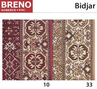 Koberce Breno Běhoun BIDJAR 10, šíře role 67 cm, Červená, Vícebarevné