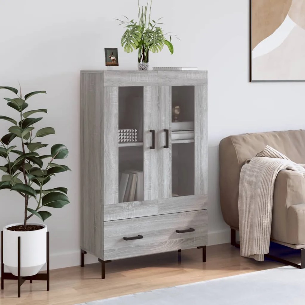 Skříň highboard šedá sonoma 69,5 x 31 x 115 cm kompozitní dřevo