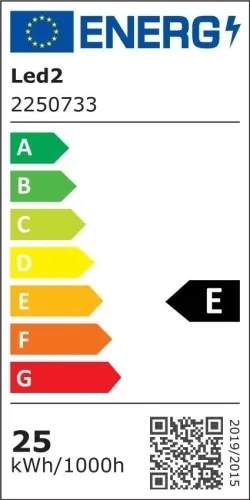 Zápustné LED svítidlo LED2 ZETA L černé 25W 3000K 2250733