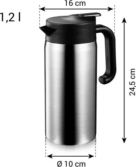 TESCOMA Termoska s dávkovacím uzávěrem CONSTANT 1,2 l, nerez