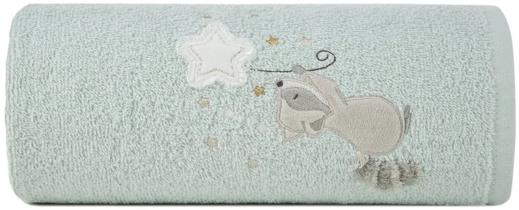 DĚTSKÝ BAVLNĚNÝ RUČNÍK BABY48 50X90 CM SVĚTLEMODRÁ