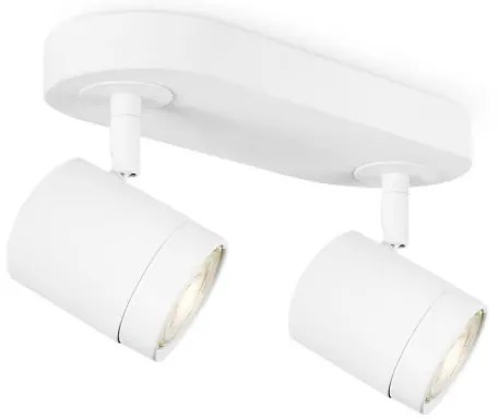 LED Stmívatelné bodové svítidlo MANU 2xGU10/5,8W/230V bílá