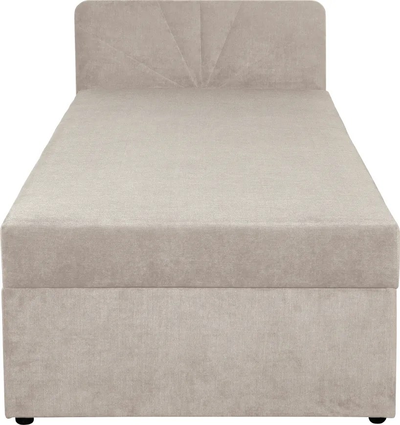 Boxspringová postel, jednolůžko, béžová, 90x200, univerzální, SUPA