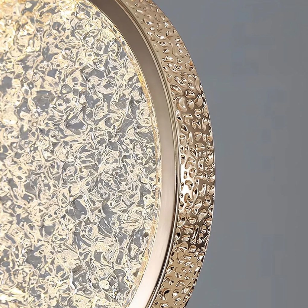 Toolight Moderní závěsné LED osvětlení Crystal D5 LHJ100-1CP zlaté
