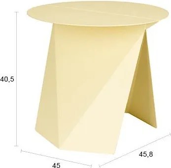 Kovový kulatý odkládací stolek 45x46 cm Foldy – Zuiver