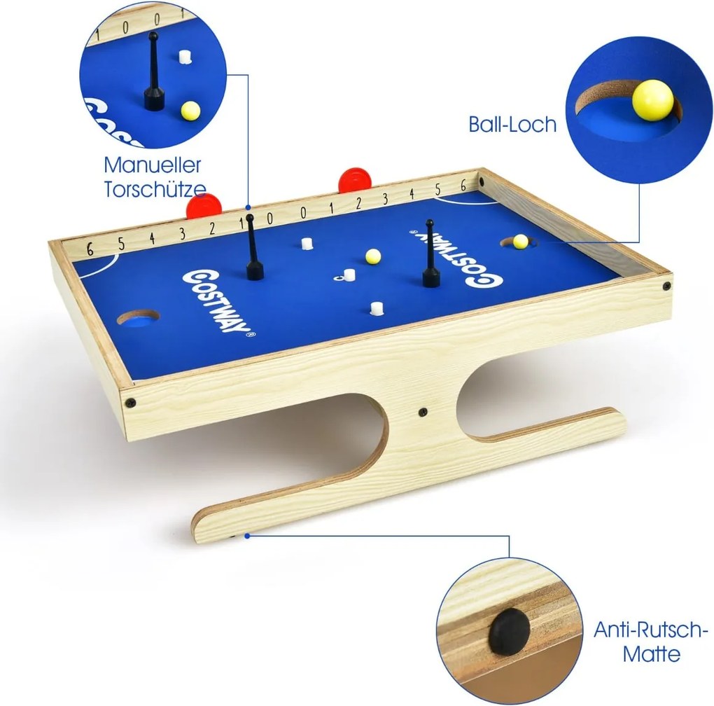 Costway Magnetický mini stolní fotbal se 2 míčky a 2 magnetickými držadly pro 2