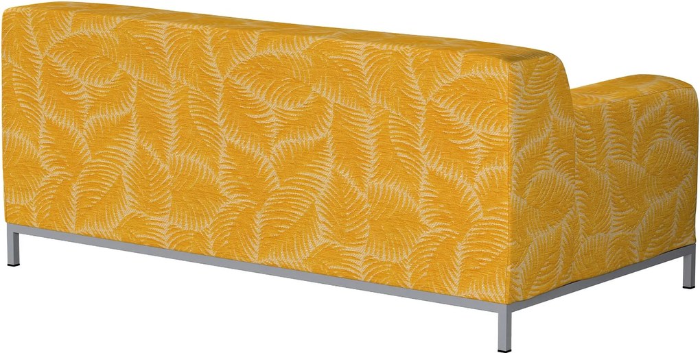 Potah na pohovku IKEA Kramfors 2-místná barva žlutá látka pletený vzor, vzorované