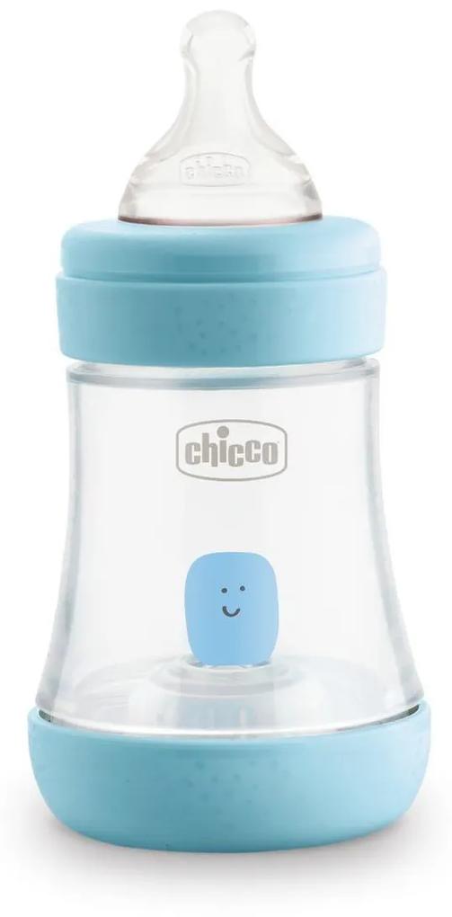 CHICCO Láhev kojenecká Perfect 5 silikon 150 ml chlapec