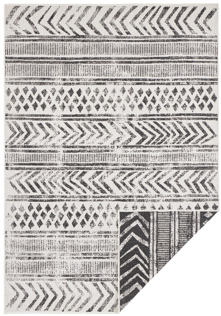 Bougari - Hanse Home koberce AKCE: 80x150 cm Kusový koberec Twin Supreme 103860 Black/Cream - 80x150 cm