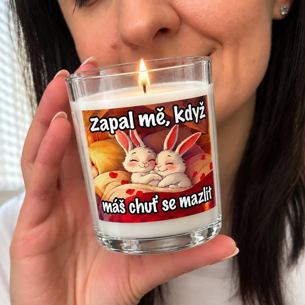 Ahome CZ Krásná svíčka Zapal mě, když máš chuť se mazlit