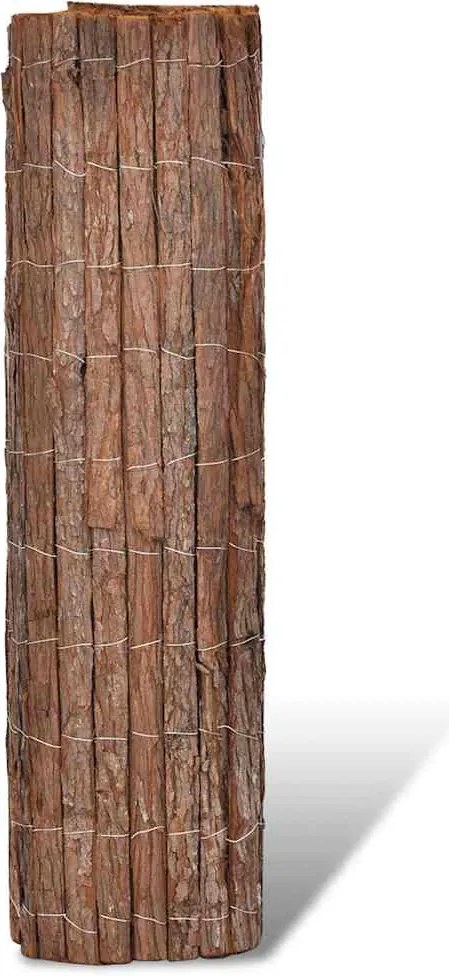 Zahradní plot z kůry 400 x 100 cm 141604