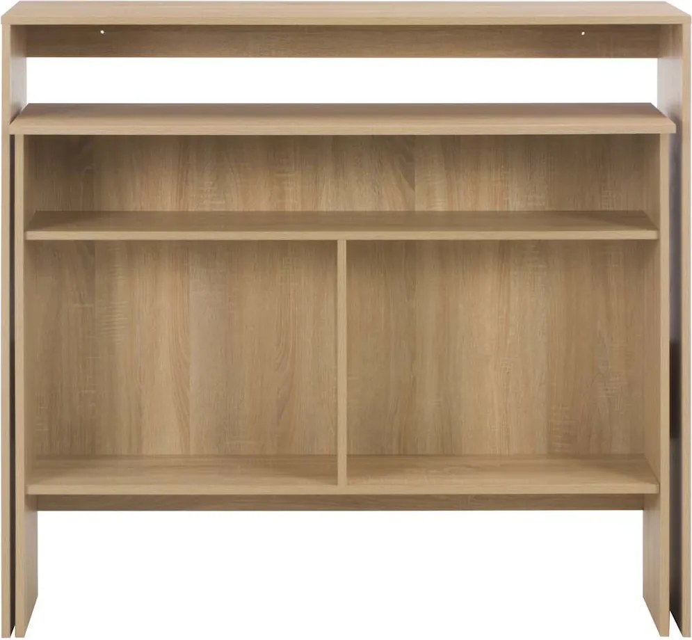 Barový stůl se 2 stolními deskami dub 130 x 40 x 120 cm 280219