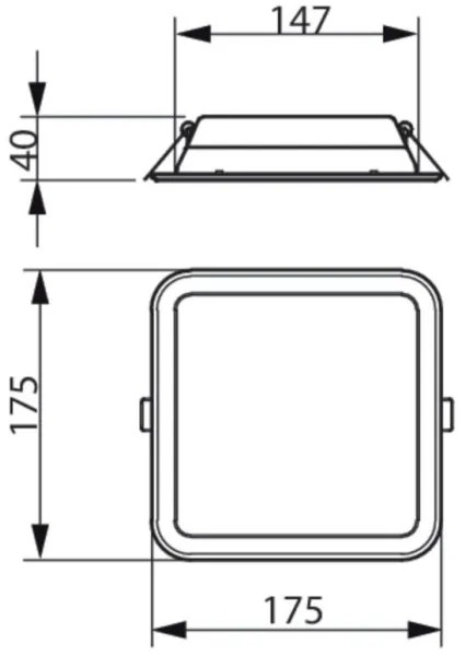 Philips - LED Podhledové svítidlo LEDINAIRE SLIM LED/10,5W/230V