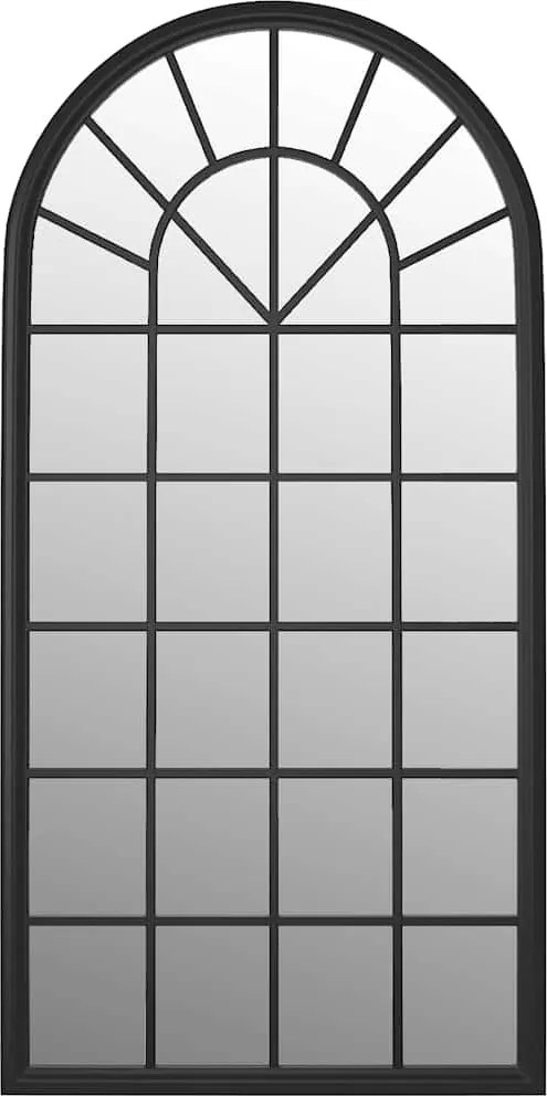 Zrcadlo černé 90 x 45 cm železo do interiéru 3093518