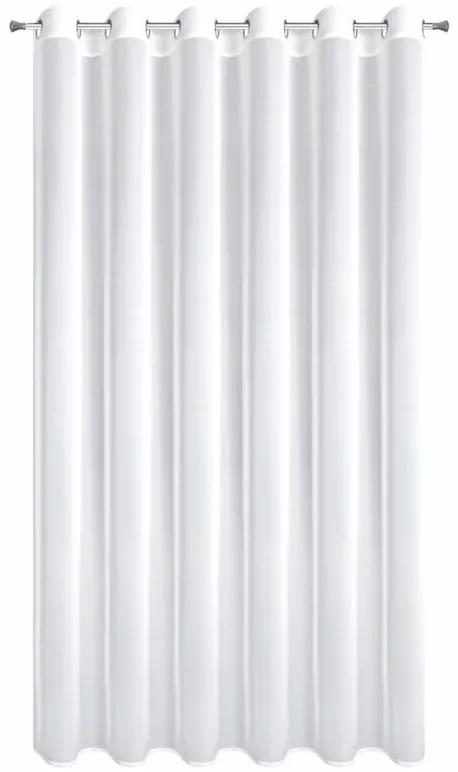 Bílá záclona na kroužcích TINA 350 x 270 cm