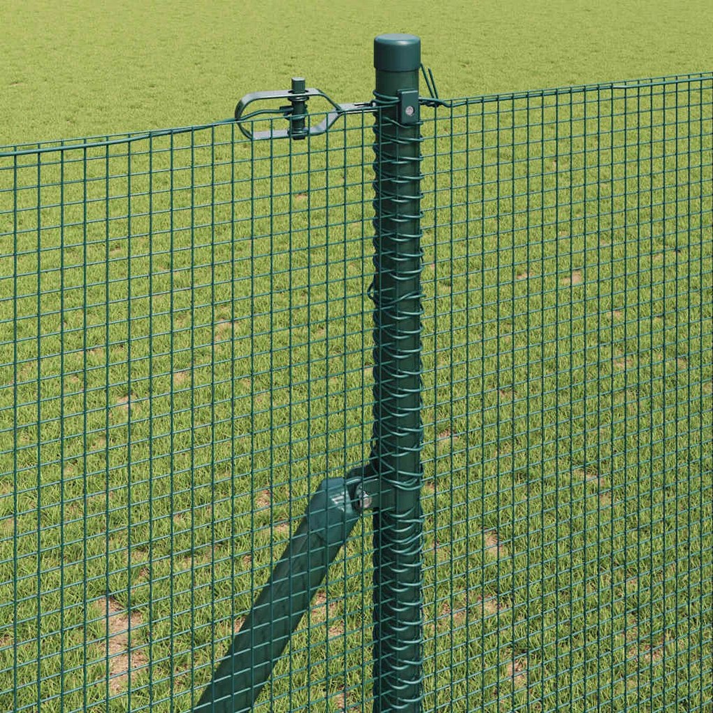 Zemní upevnění svařované drátěné ploty 25 x 1,2 m Zelená 3351729