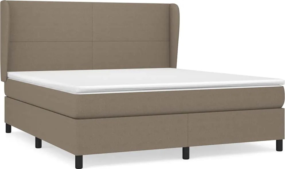 Box spring postel s matrací taupe 180x200 cm textil 3127825