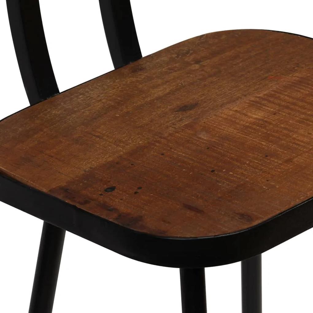 Barové židle 2 ks masivní recyklované dřevo,  245390