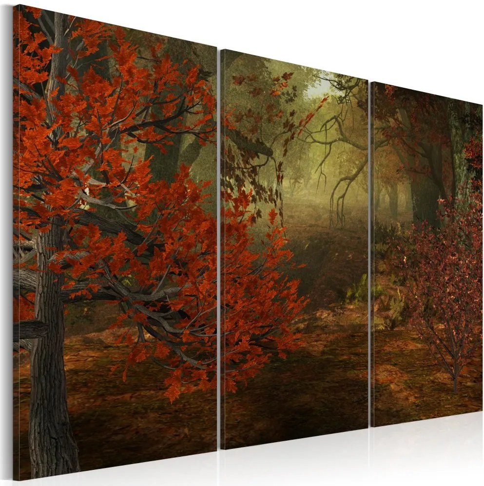 Obraz na plátně Bimago - Copse - triptych 60x40 cm