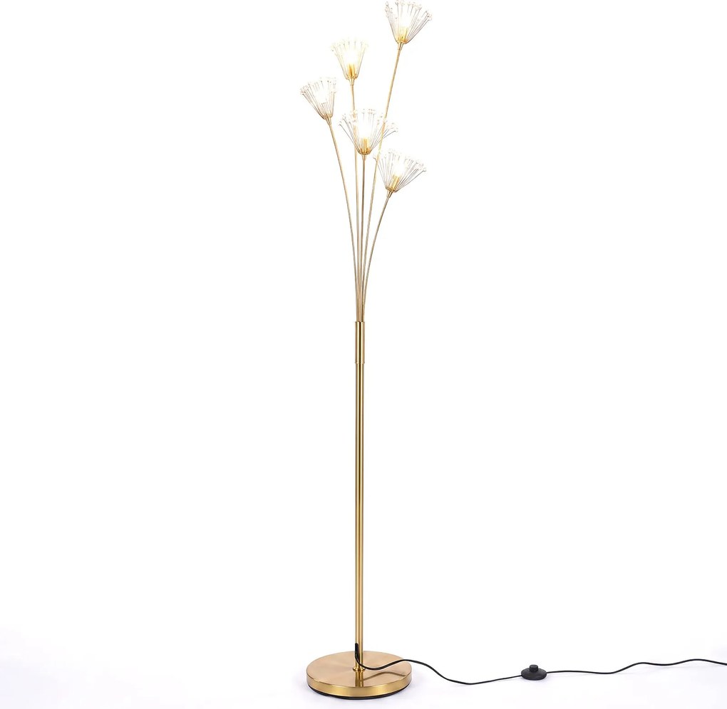 Costway Stojací lampa ve tvaru pampelišky Moderní stojací lampa Dekorativní
