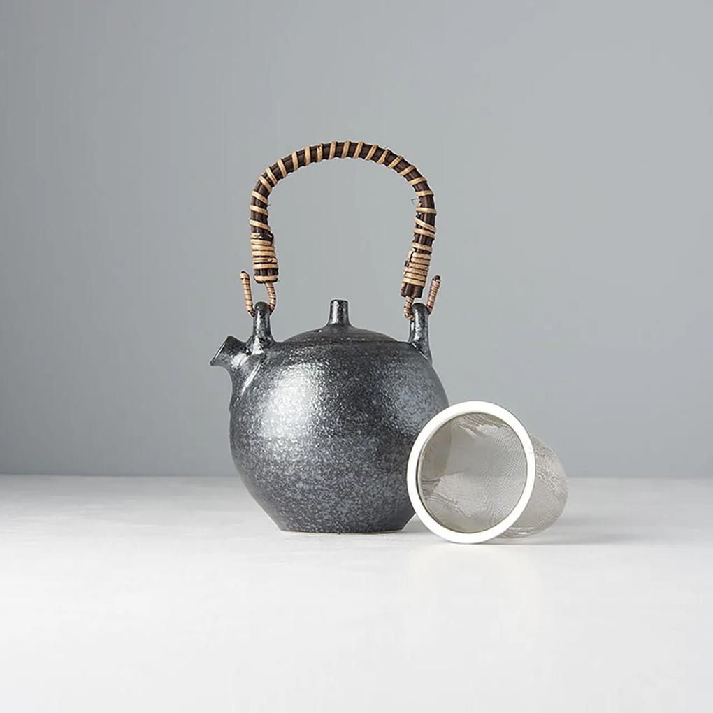 MADE IN JAPAN Konvice na čaj se sítkem Craft Black