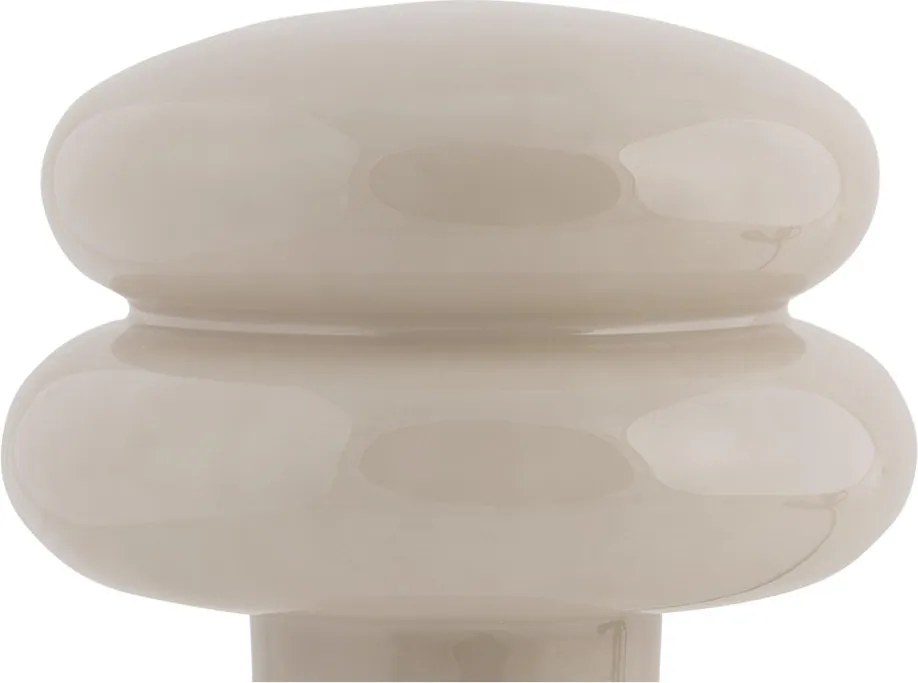 Béžová skleněná stolní lampa (výška 24 cm) Incesante – Leitmotiv