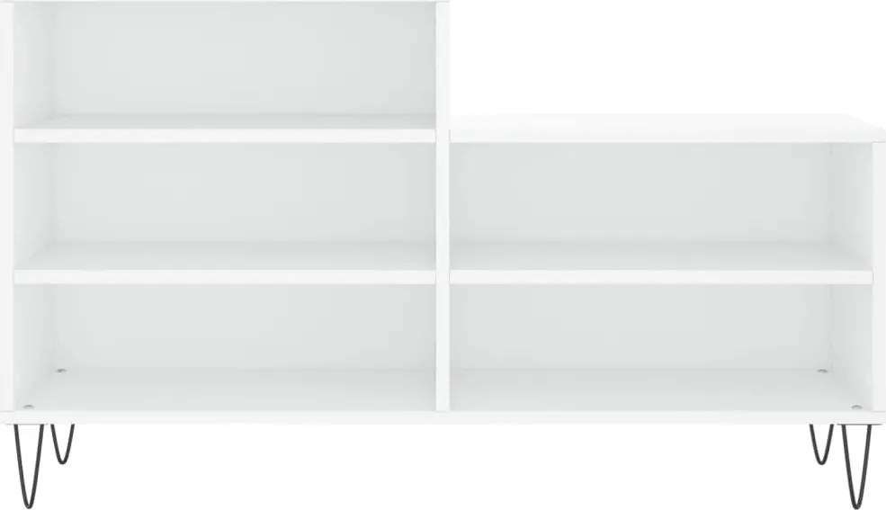 vidaXL Botník 102 x 36 x 60 cm kompozitní dřevo [831388] Barva: Bílá