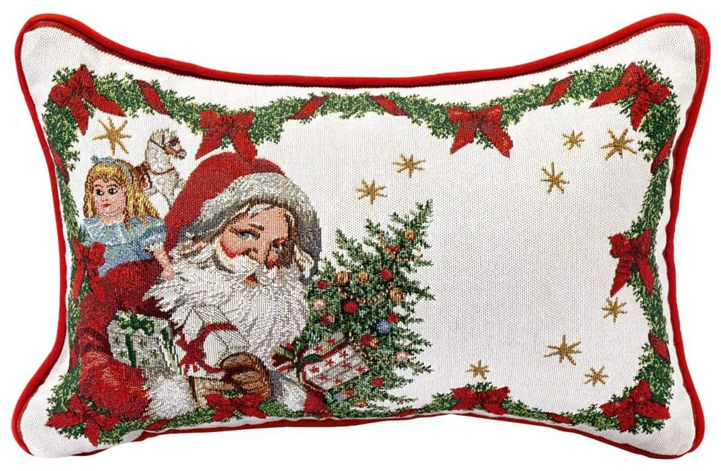 Villeroy & Boch Gobelínový polštář Toy‘s Fantasy 2024, Santa, 32 x 48 cm 14-8332-6190