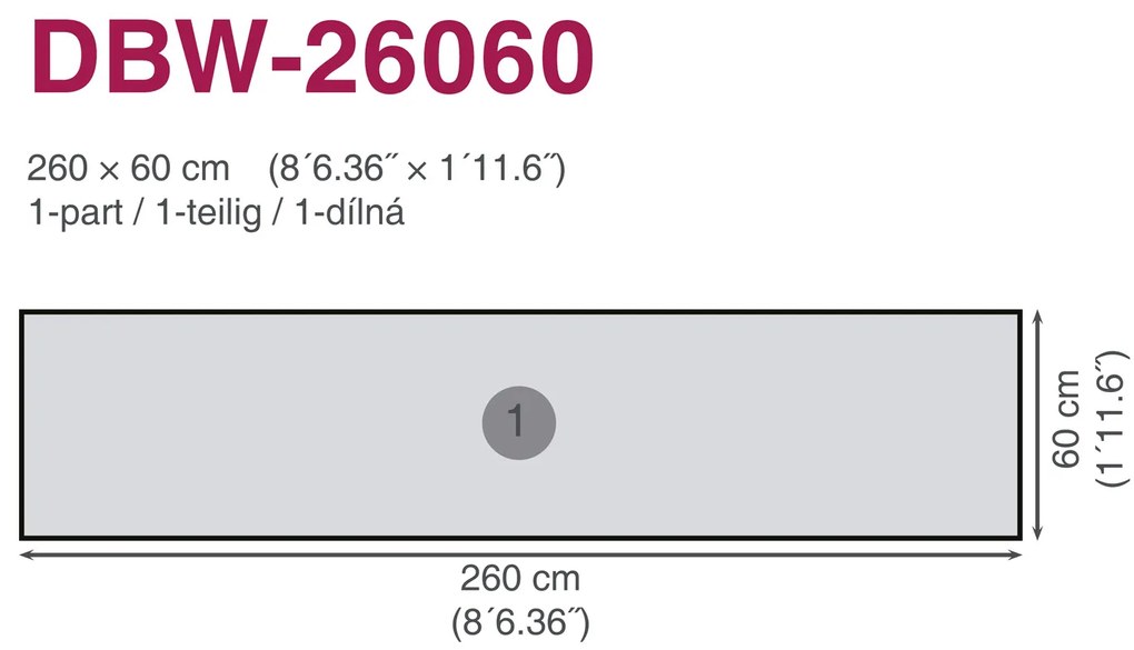 DIMEX | Dibond za kuchyňskou linku DBW-26060-034 | 260 x 60 cm | Relax v lese