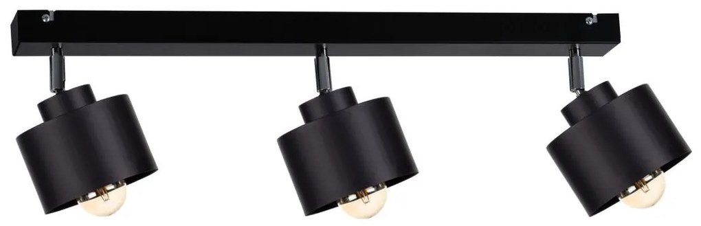 Keter Lighting Bodové svítidlo SIMPLY BLACK 3xE27/60W/230V KE0075