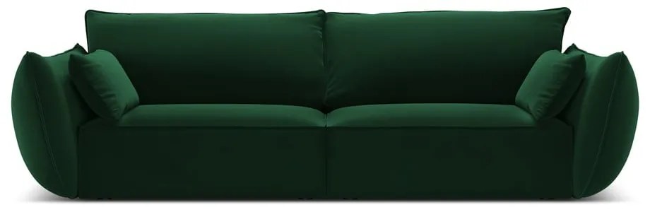 Tmavě zelená sametová pohovka 208 cm Vanda – Mazzini Sofas