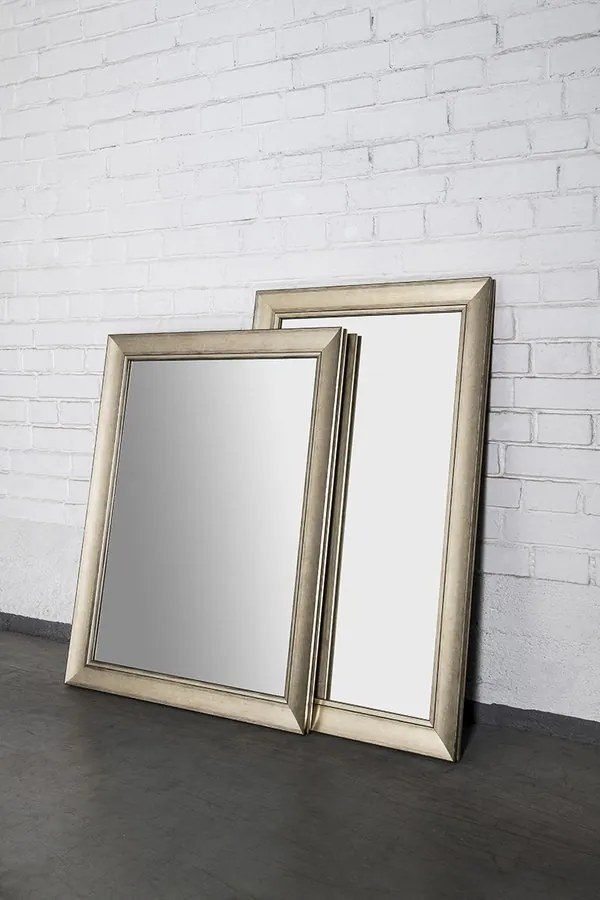 Sapho Sapho, CORONA zrcadlo v dřevěném rámu 628x1028mm, šampaň, NL721