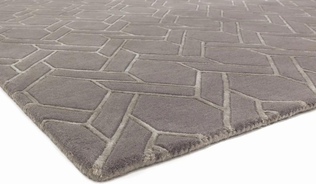 Šedý  koberec Rapun Fine Silver Rozměry: 200x290 cm