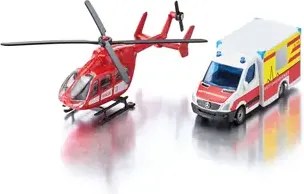 SIKU Super - Ambulance a vrtulník, set