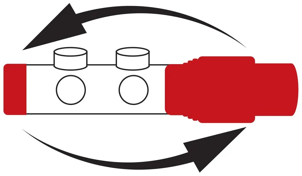Novaservis sada na otopná tělesa se středovým připojením rohová bílá ZTD30WH