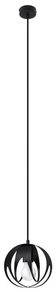 Sollux SL.1087 - Lustr na lanku TULOS 1xE27/60W/230V černá