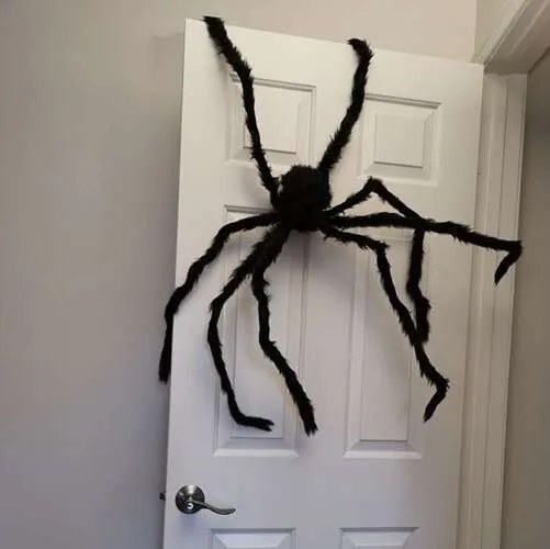Dekorace Halloween obří pavouk 90 cm černá Malatec 21832