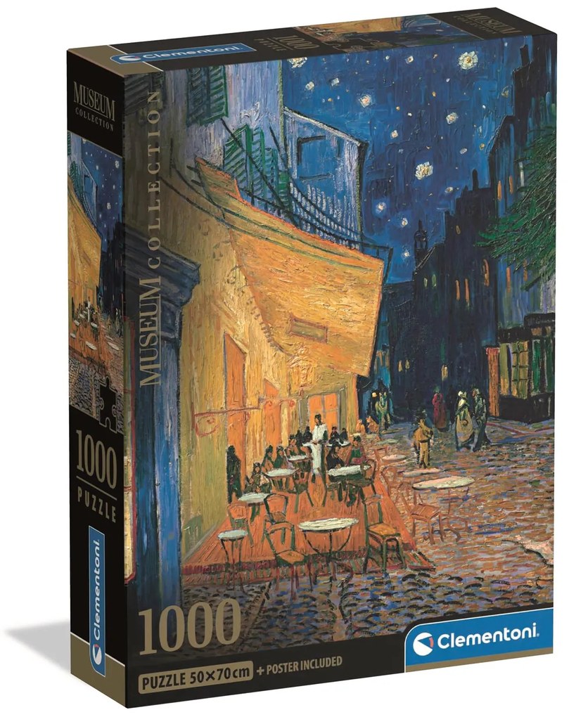 Clementoni - Puzzle 1000 Muzeum Kavárenská terasa V. Gogh