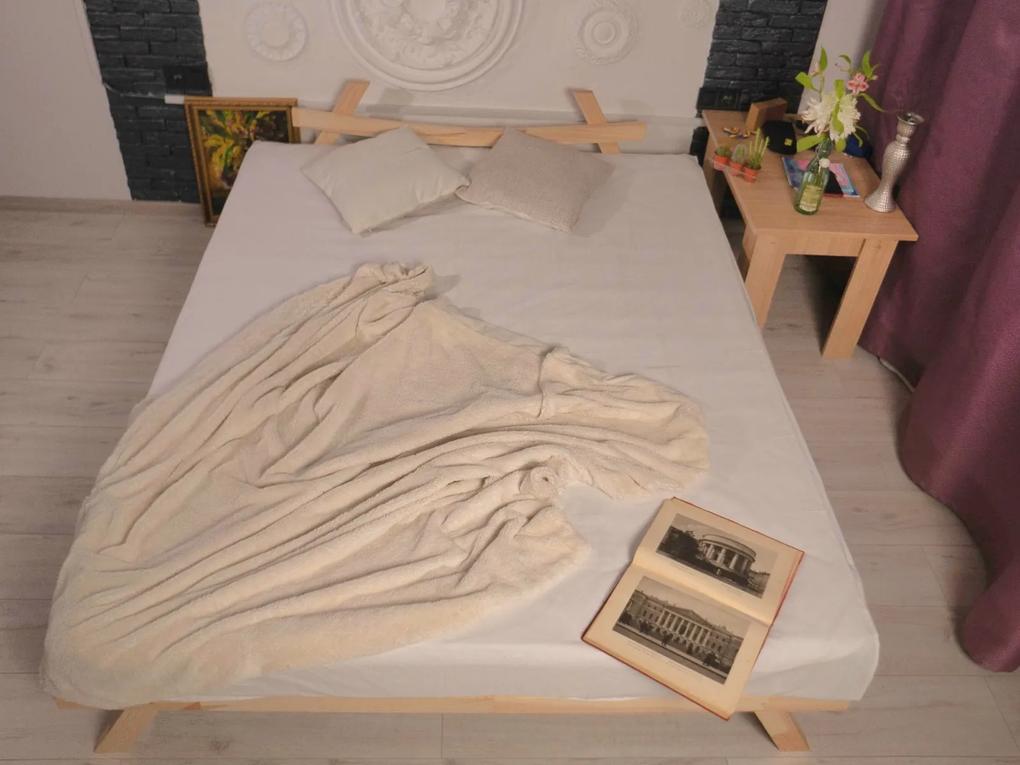 Dvoulůžkové postele Hajabusa 160x200 BUK - Přírodní