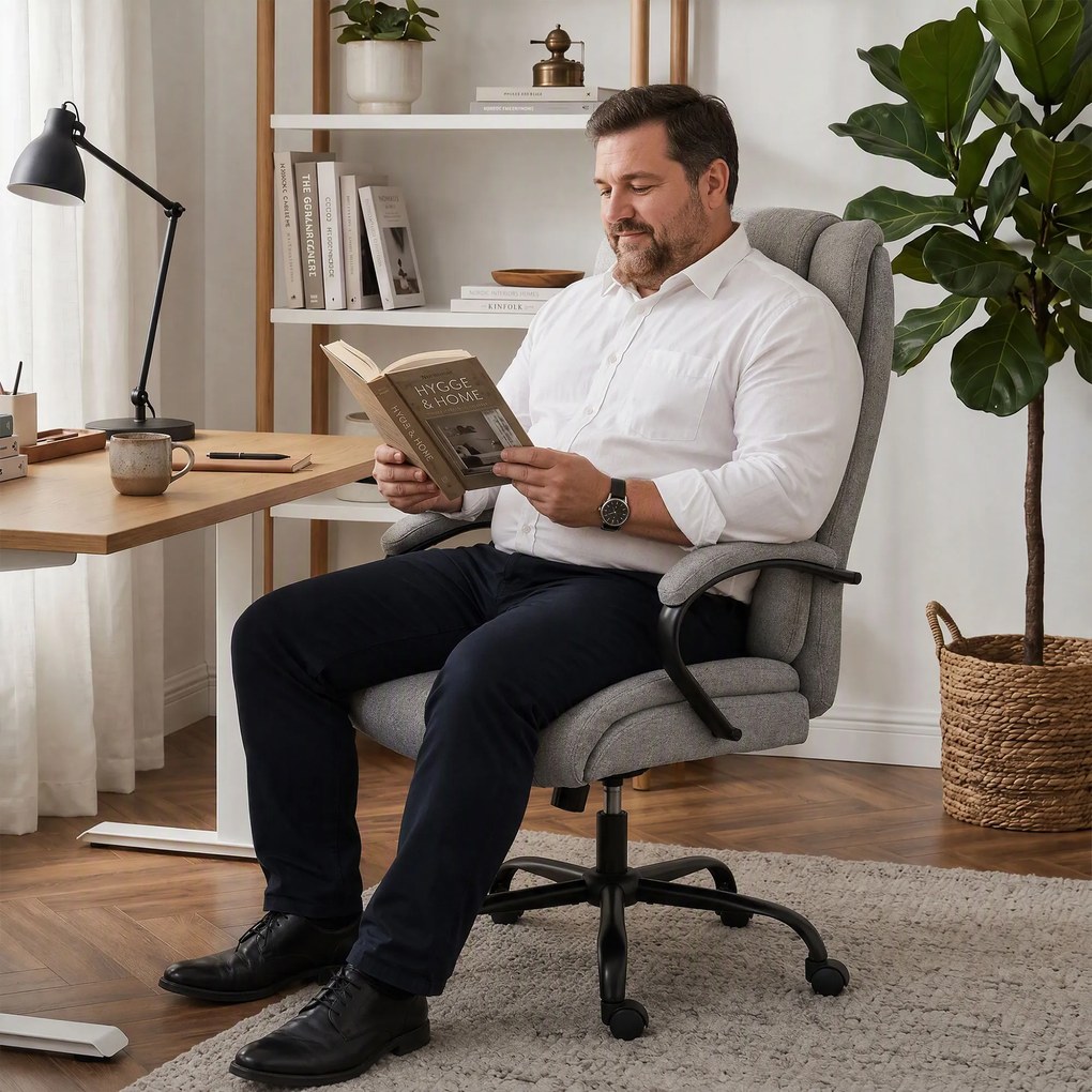 Kancelářská židle Vinsetto Kancelářská židle Herní židle Otočná židle Houpací funkce Silná čalouněná ergonomická židle Nosnost 220 kg