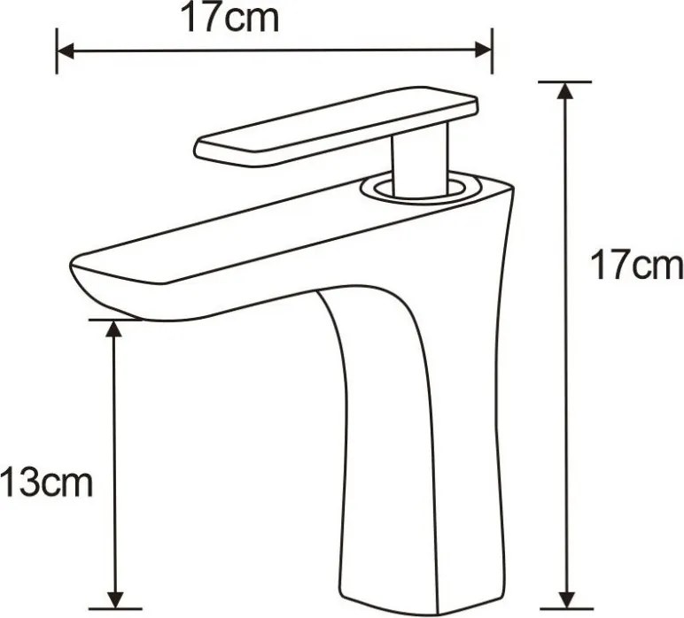 Mexen Indus umyvadlová baterie, bílá/zlatá - 744600-25