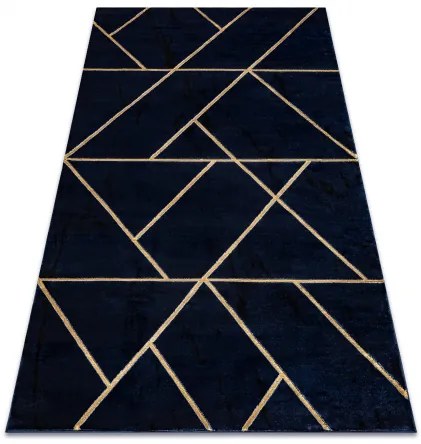 Koberec EMERALD výhradní 1012 glamour, stylový geometrický tmavě modr